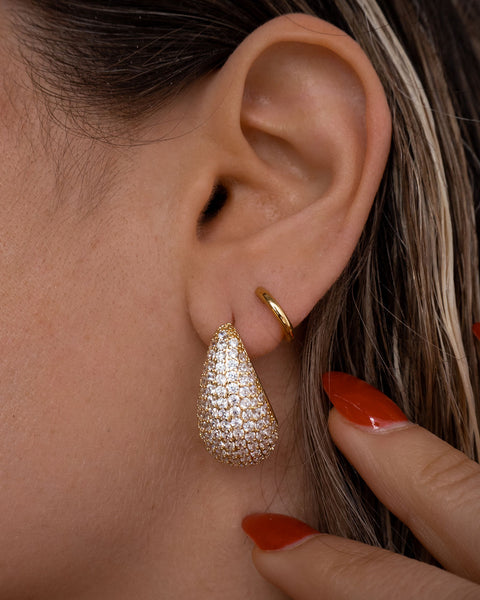 The Pave Gia Earrings | Luv Aj