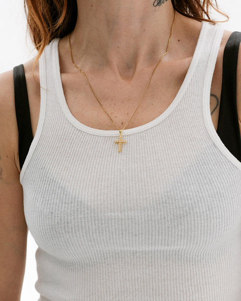 Coco Cross Necklace- Gold | Luv Aj