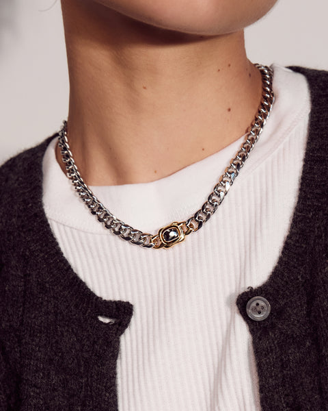 Kate Bezel Stud Necklace | Luv Aj