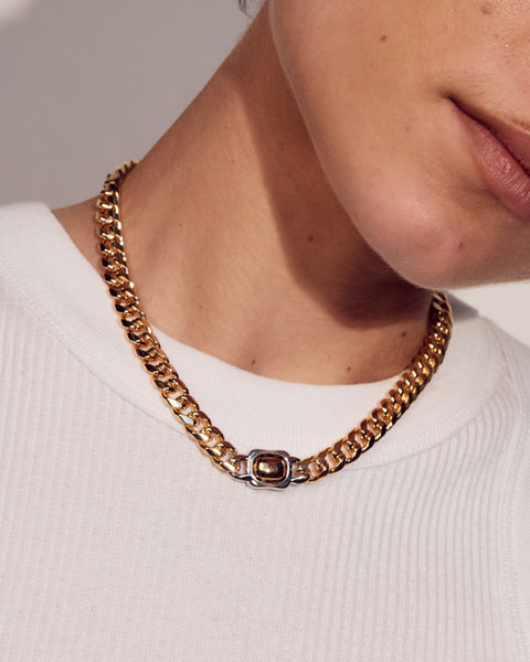 Kate Bezel Stud Necklace | Luv Aj