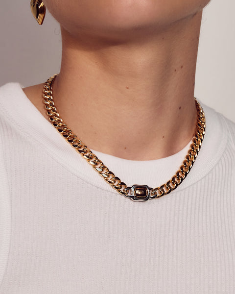 Kate Bezel Stud Necklace | Luv Aj