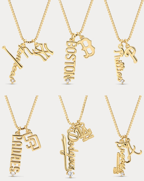 The Luv Aj MLB Layered Nameplate Necklace | Luv Aj