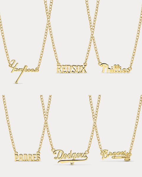 The MLB Nameplate Necklace | Luv Aj