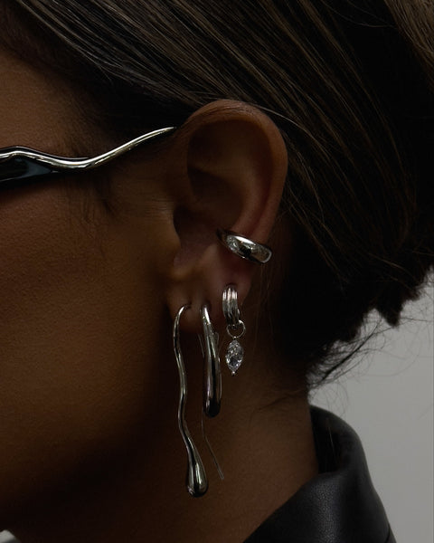 Two Tone Hinge Ear Cuff | Luv Aj