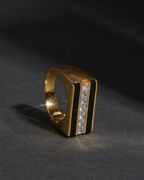 Panini Ring- Onyx | Luv Aj