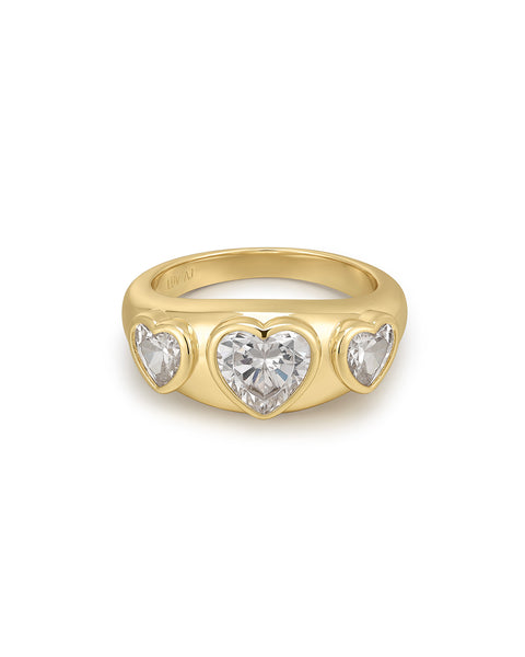 The Bezel Heart Signet Ring | Luv Aj