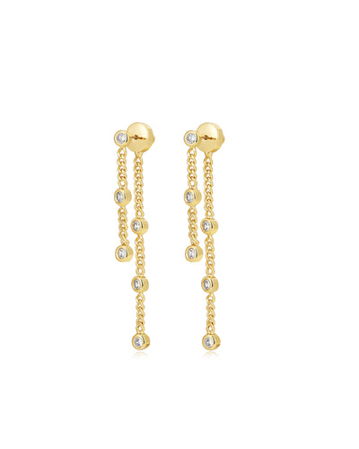 The Estelle Double Chain Studs | Luv Aj
