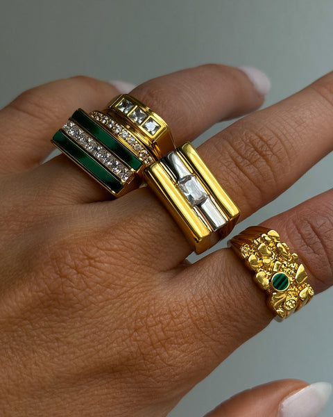 Panini Ring- Malachite | Luv Aj