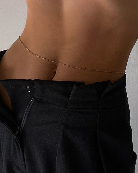 Mondays at Teddy's Belly Chain- Gold | Luv Aj