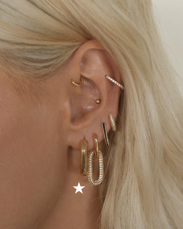 XL Chain Link Hoops- Gold (Ships Late October) | Luv Aj