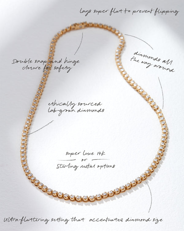 The One and Only Tennis Necklace | Luv Aj