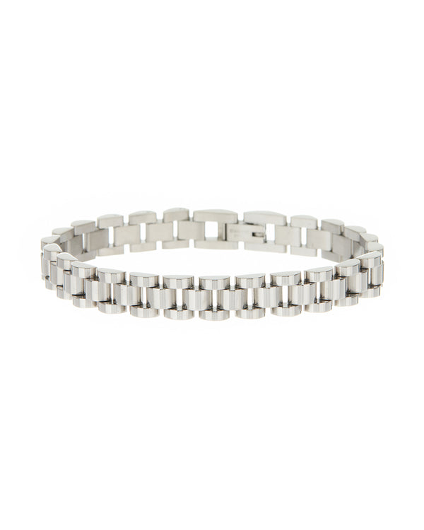 Timepiece Bracelet- Silver | Luv Aj